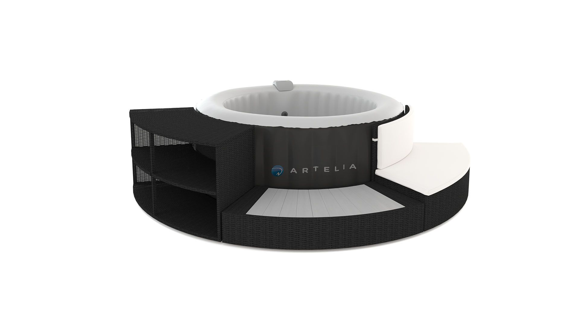 Jetzt die Polyrattan Umrandung für den Whirlpool kaufen! | artelia.de