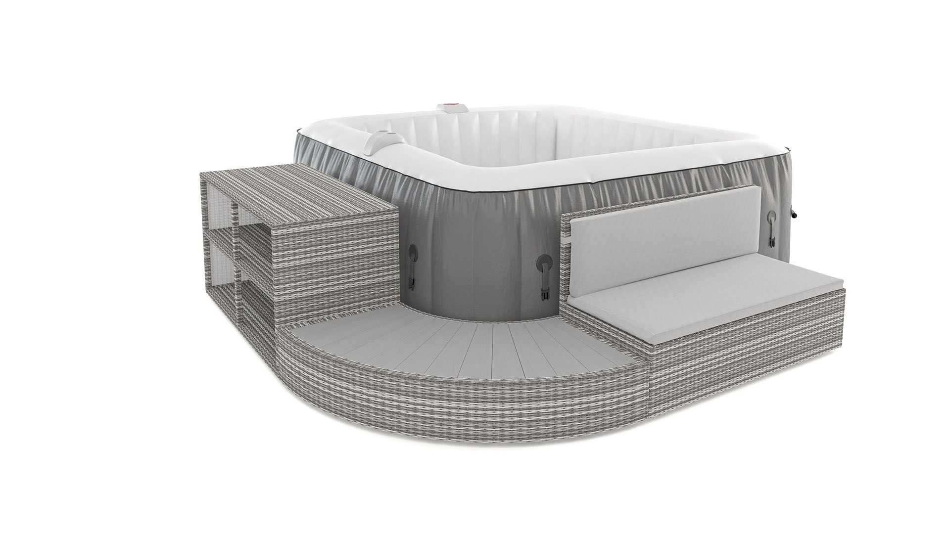 Jetzt die Polyrattan Umrandung für den Whirlpool kaufen! | artelia.de