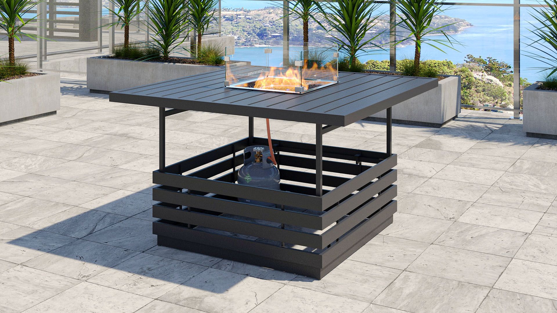 Feuertisch mit Gasanschluß | artelia.de