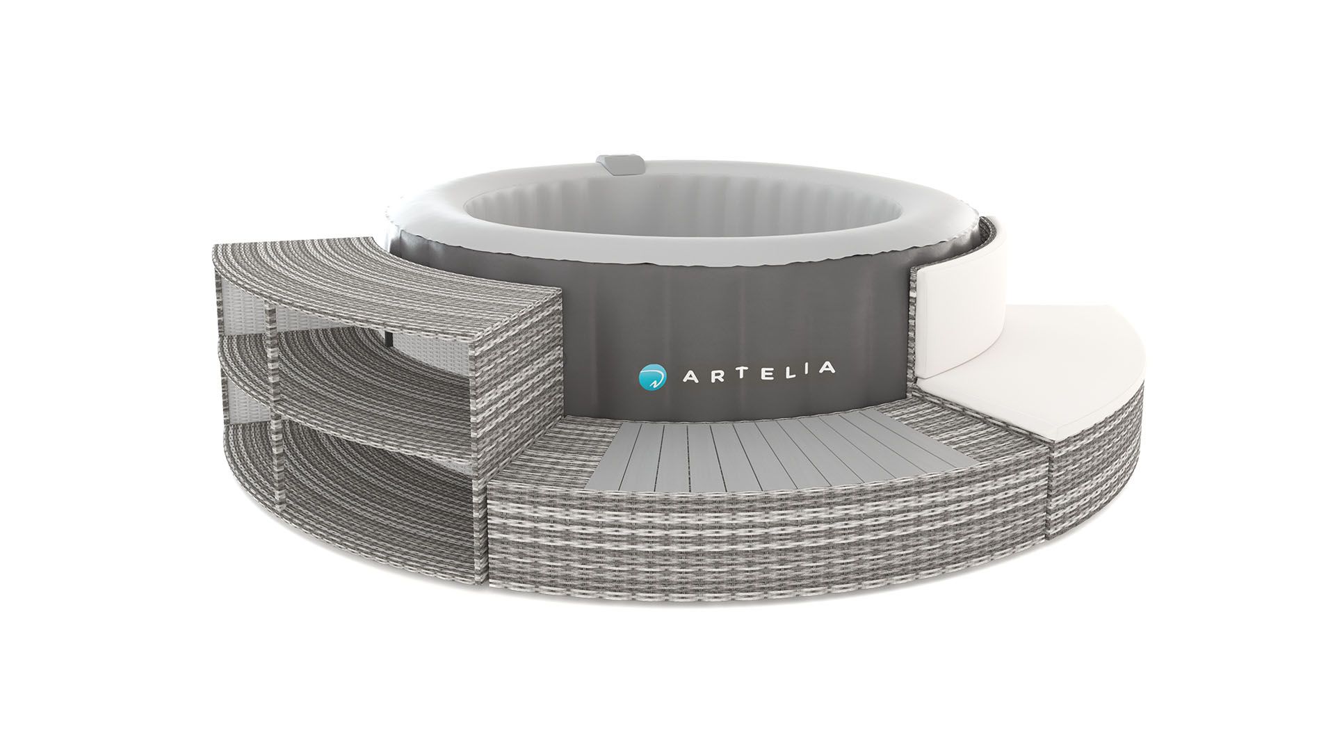 Jetzt die Polyrattan Umrandung für den Whirlpool kaufen! | artelia.de