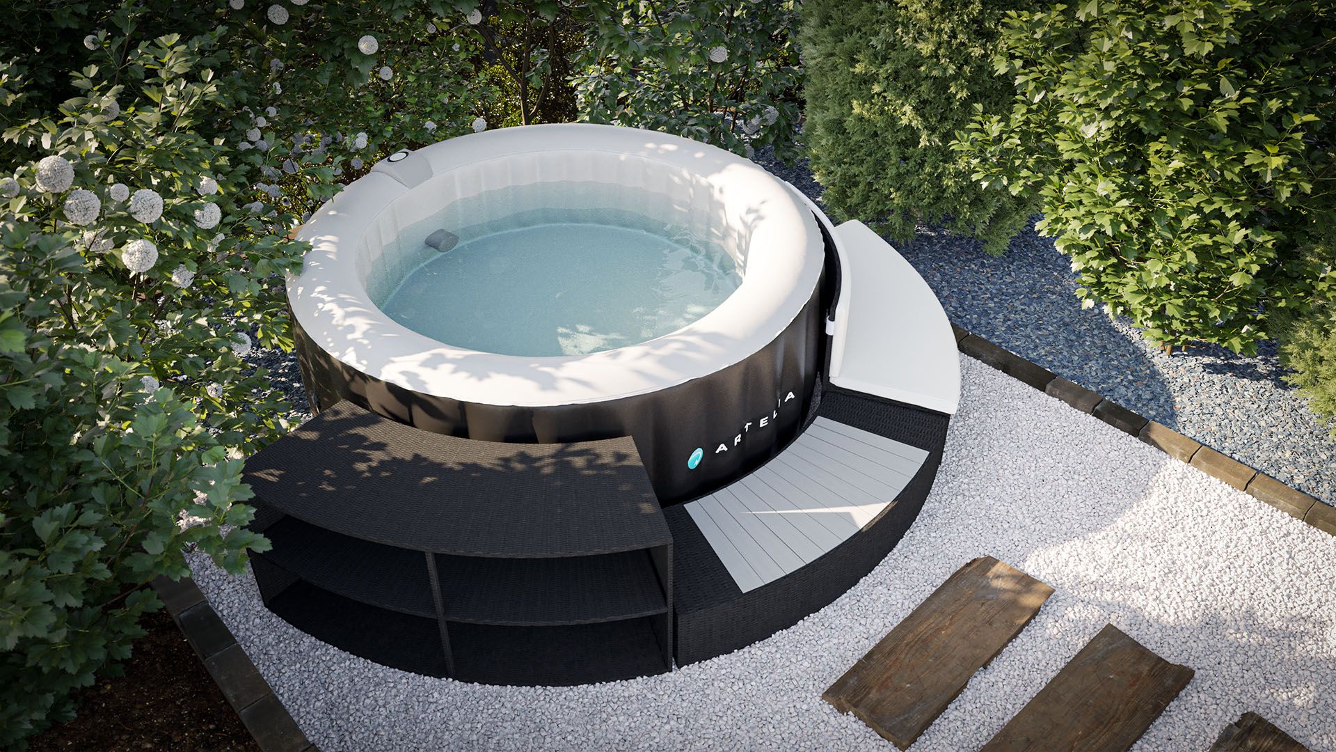 Jetzt die Polyrattan Umrandung für den Whirlpool kaufen! | artelia.de