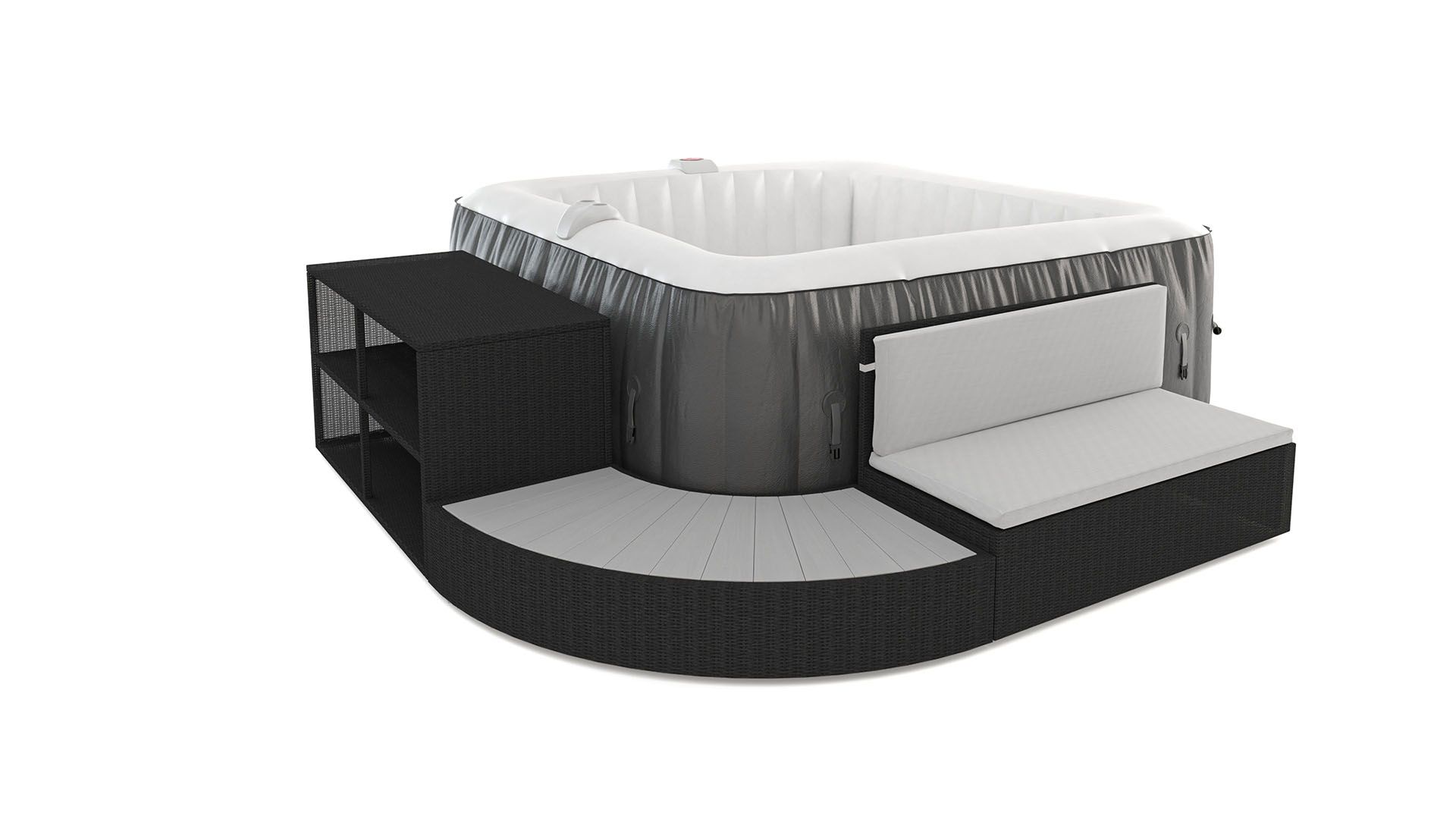 Jetzt die Polyrattan Umrandung für den Whirlpool kaufen! | artelia.de