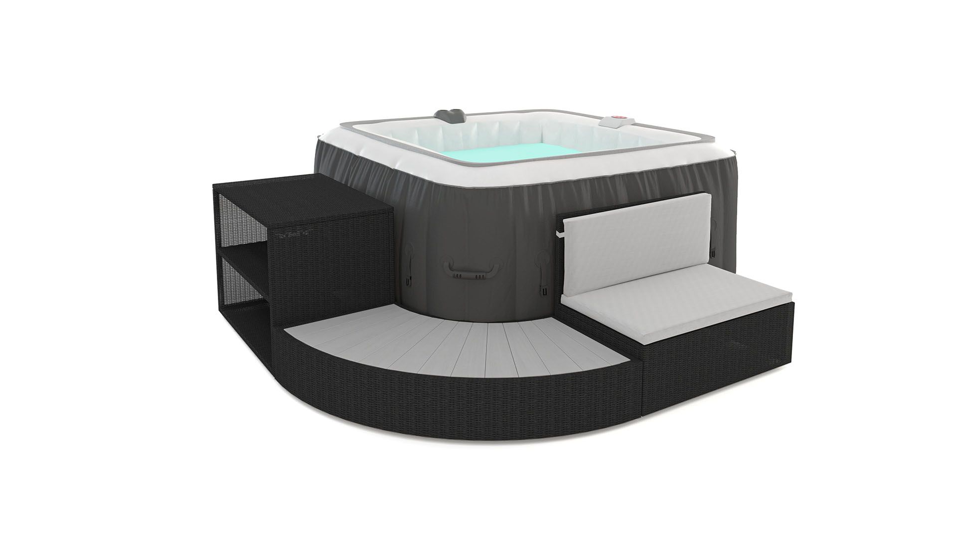 Jetzt die Polyrattan Umrandung für den Whirlpool kaufen! | artelia.de