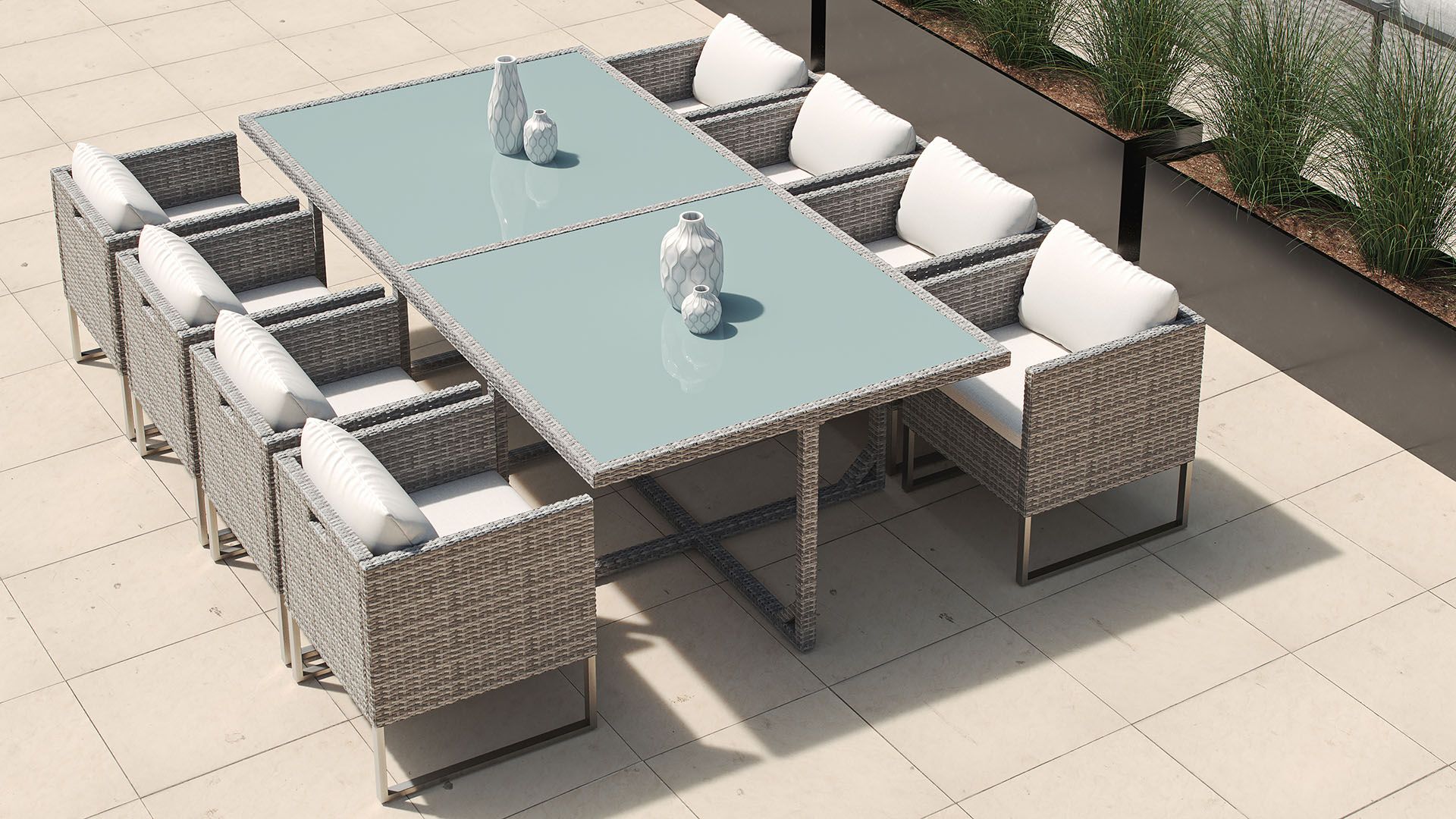 Polyrattan Dining Set Roma XL | artelia.de